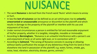 Nuisance | PPTX