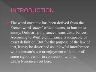 Nuisance as a Tort.pptx