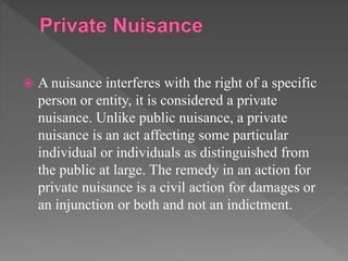 Nuisance as a Tort.pptx