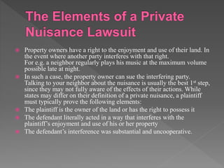 Nuisance as a Tort.pptx