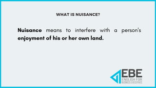 Nuisance case study | PDF