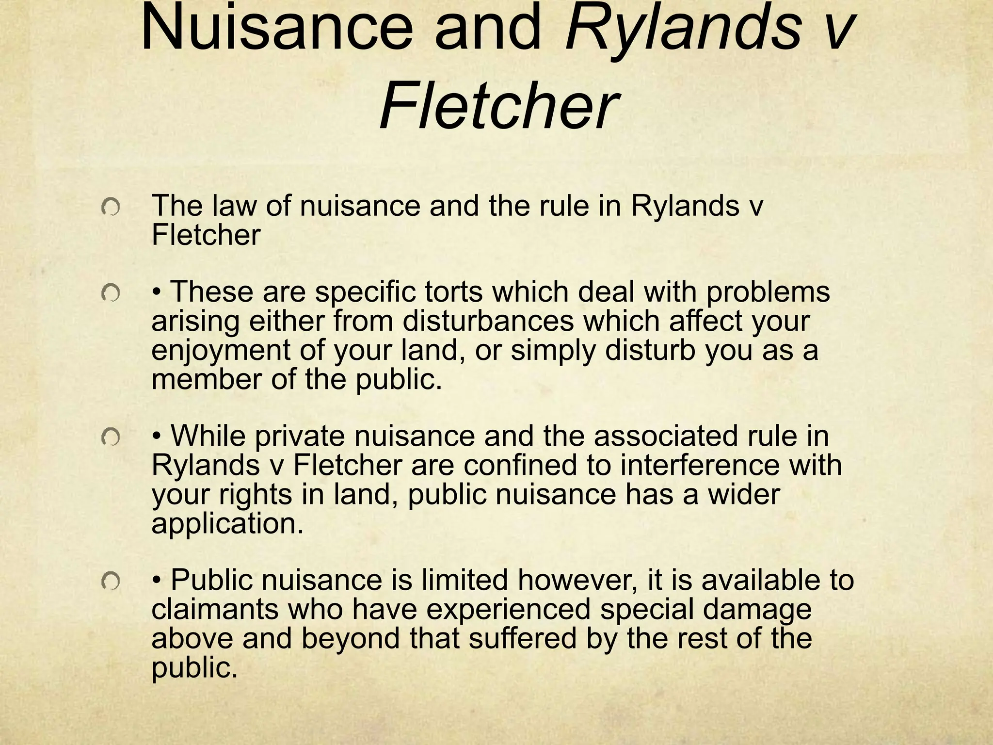 Law of Torts and Nuisance Presentation.pptx