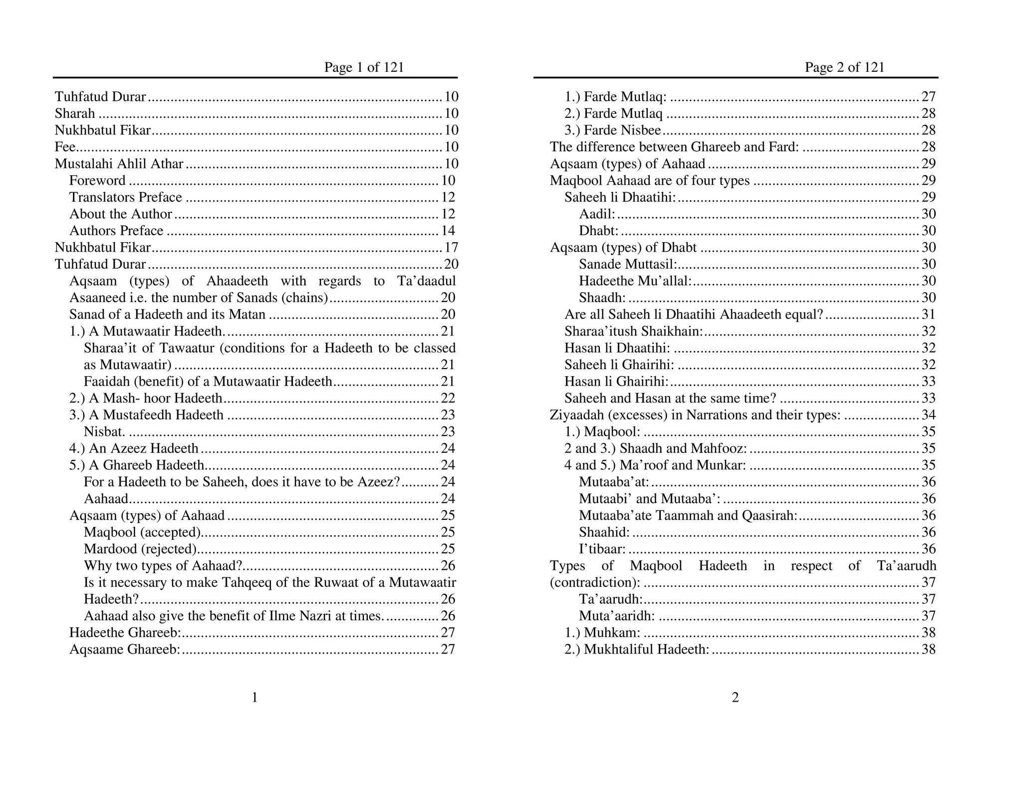 Nukbatul fikar hadith notes1 | PDF