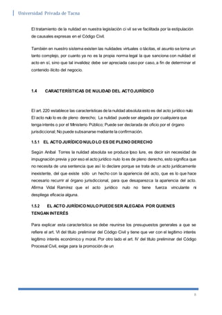 Nulidad de acto juridico | DOCX