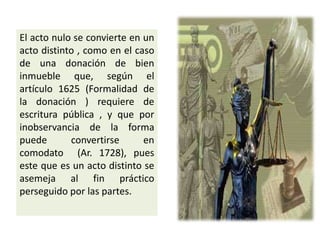 Nulidad del acto juridico | PPTX