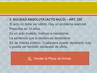 Nulidad en el Acto Jurídico | PPTX