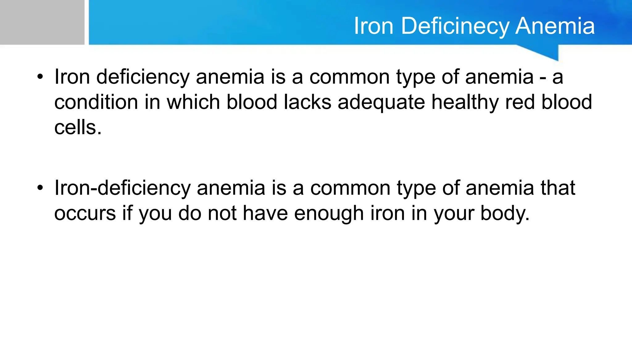 Iron Deficiency Anemia: understanding through a case study | PPTX