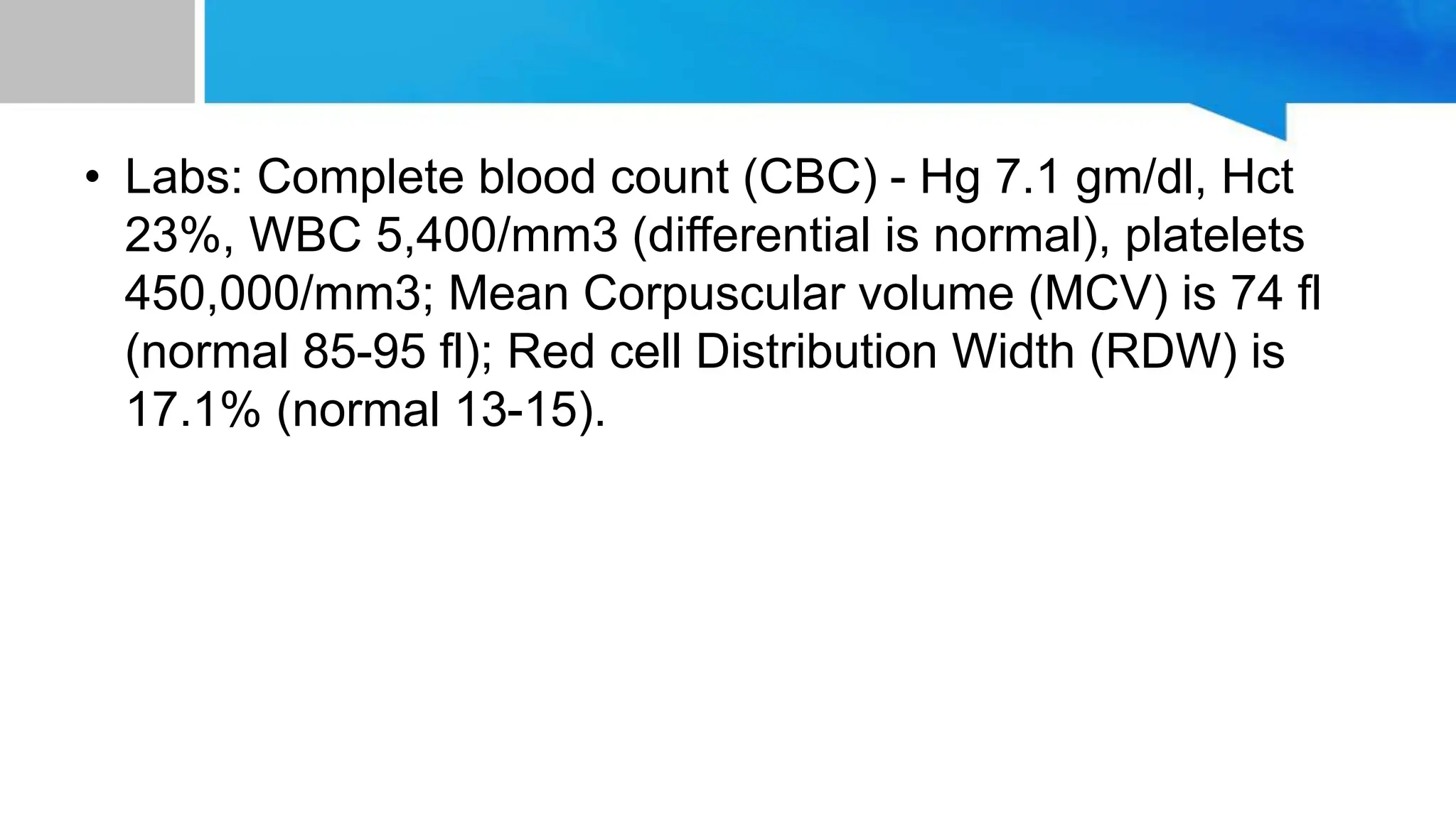 Iron Deficiency Anemia: understanding through a case study | PPTX