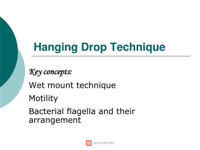 Wet mount and hanging drop methods. | PDF | Physics | Science