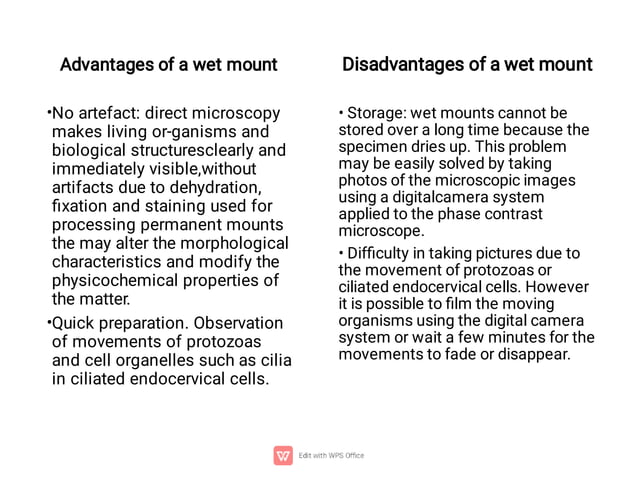 Wet mount and hanging drop methods. | PDF | Physics | Science