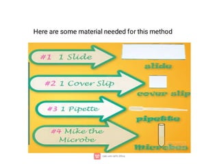 Wet mount and hanging drop methods. | PDF