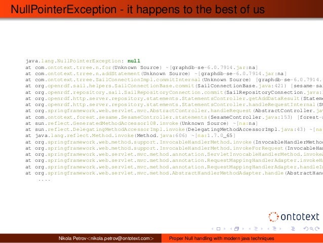 Proper Null handling with modern java techniques