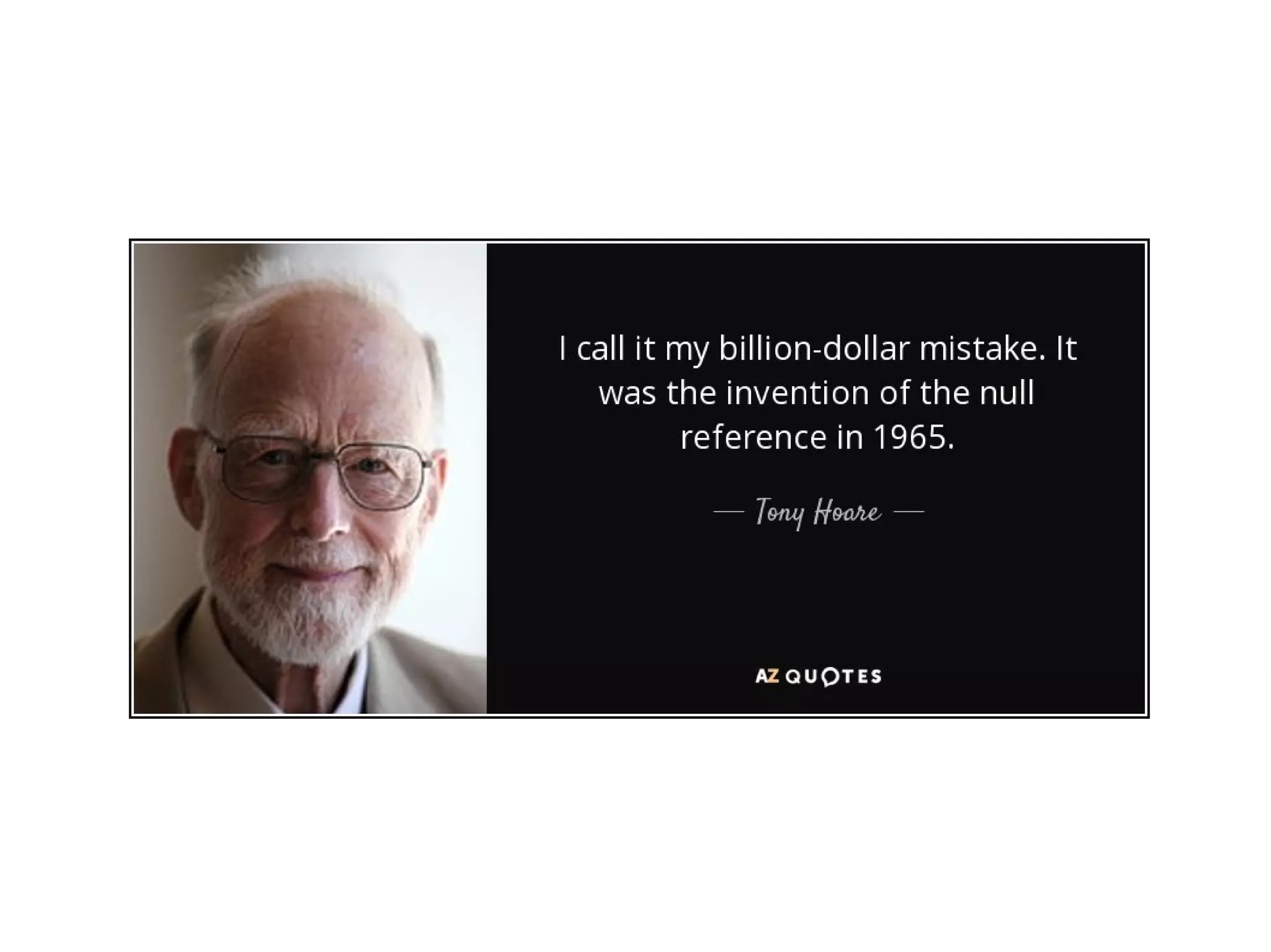 Fighting null with memes | ODP