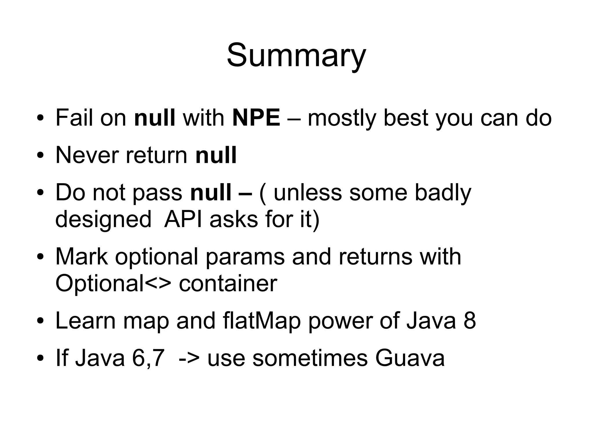 Fighting null with memes | ODP