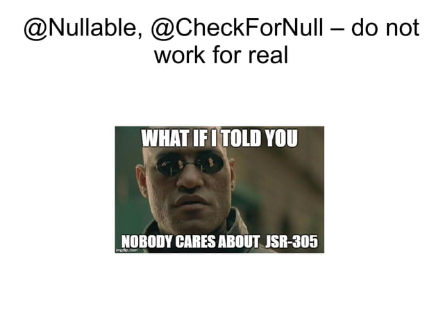 Fighting null with memes | ODP