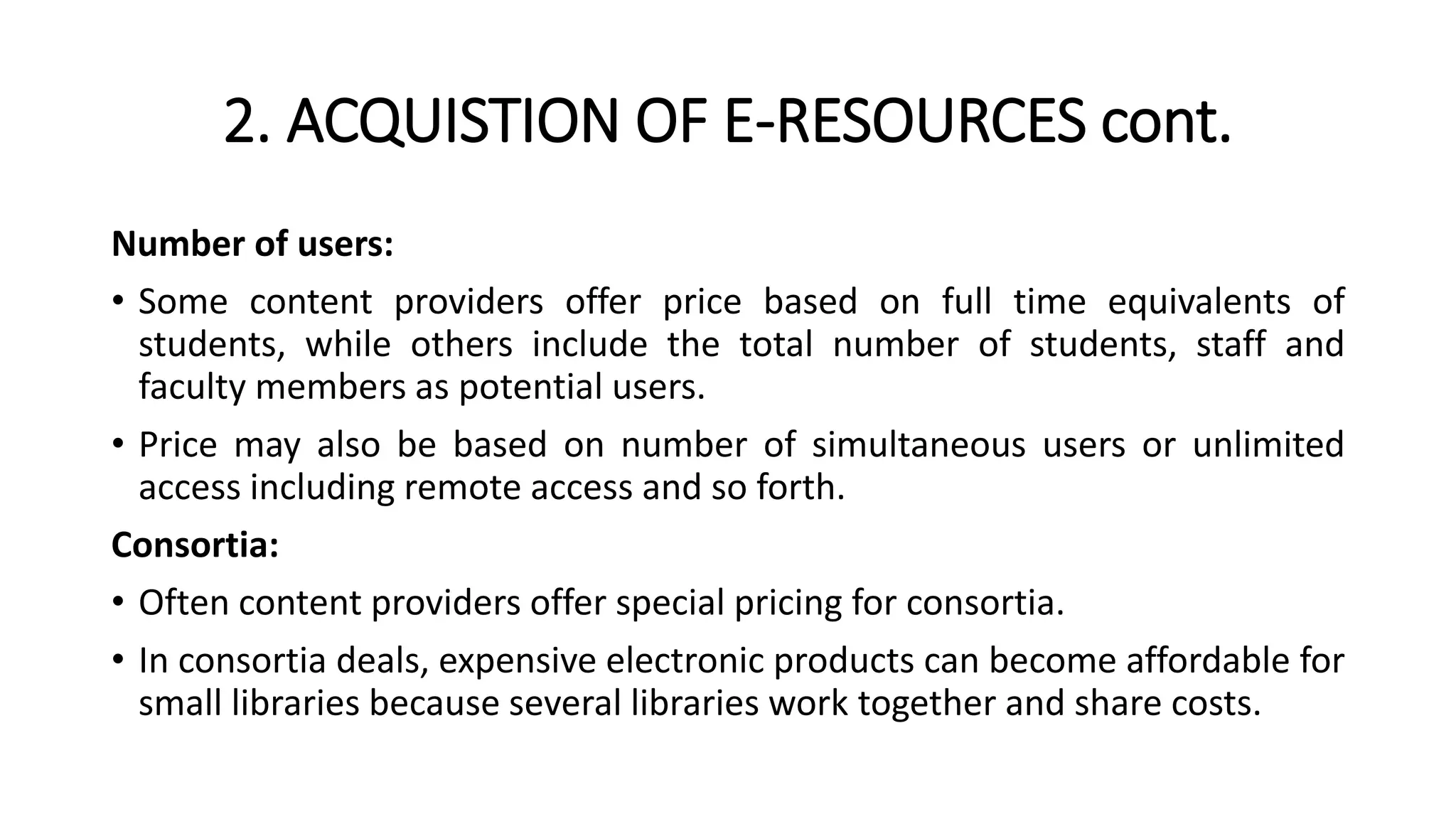 Management of electronic resources for electronic librarianship | PPTX