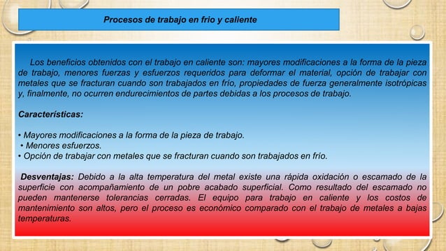 procesos mecanicos de endurecimiento | PPT