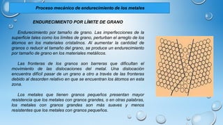 procesos mecanicos de endurecimiento | PDF