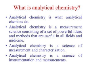 Introduction to analytical chemistry? | PDF
