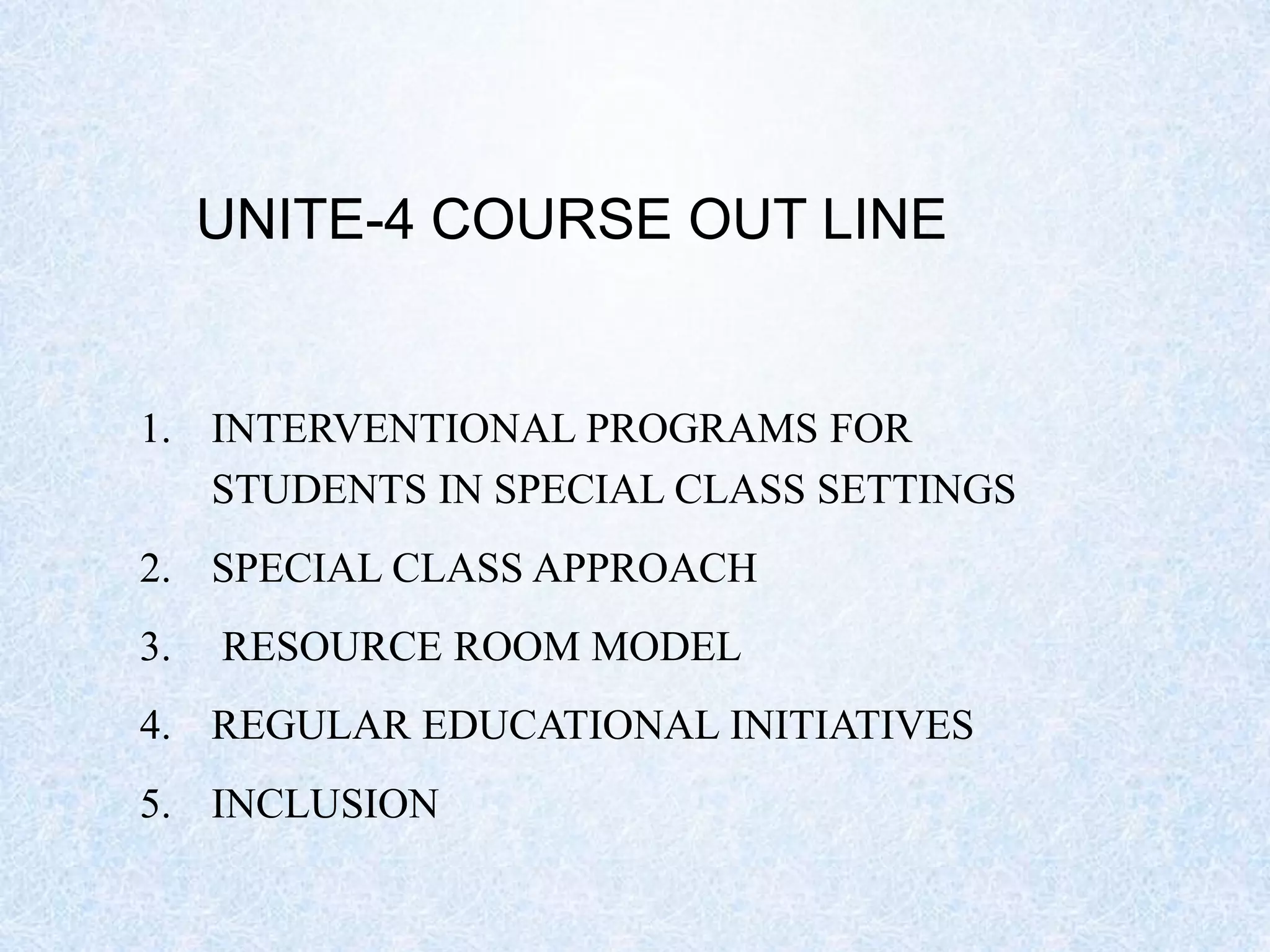 Inclusion Models | PPTX