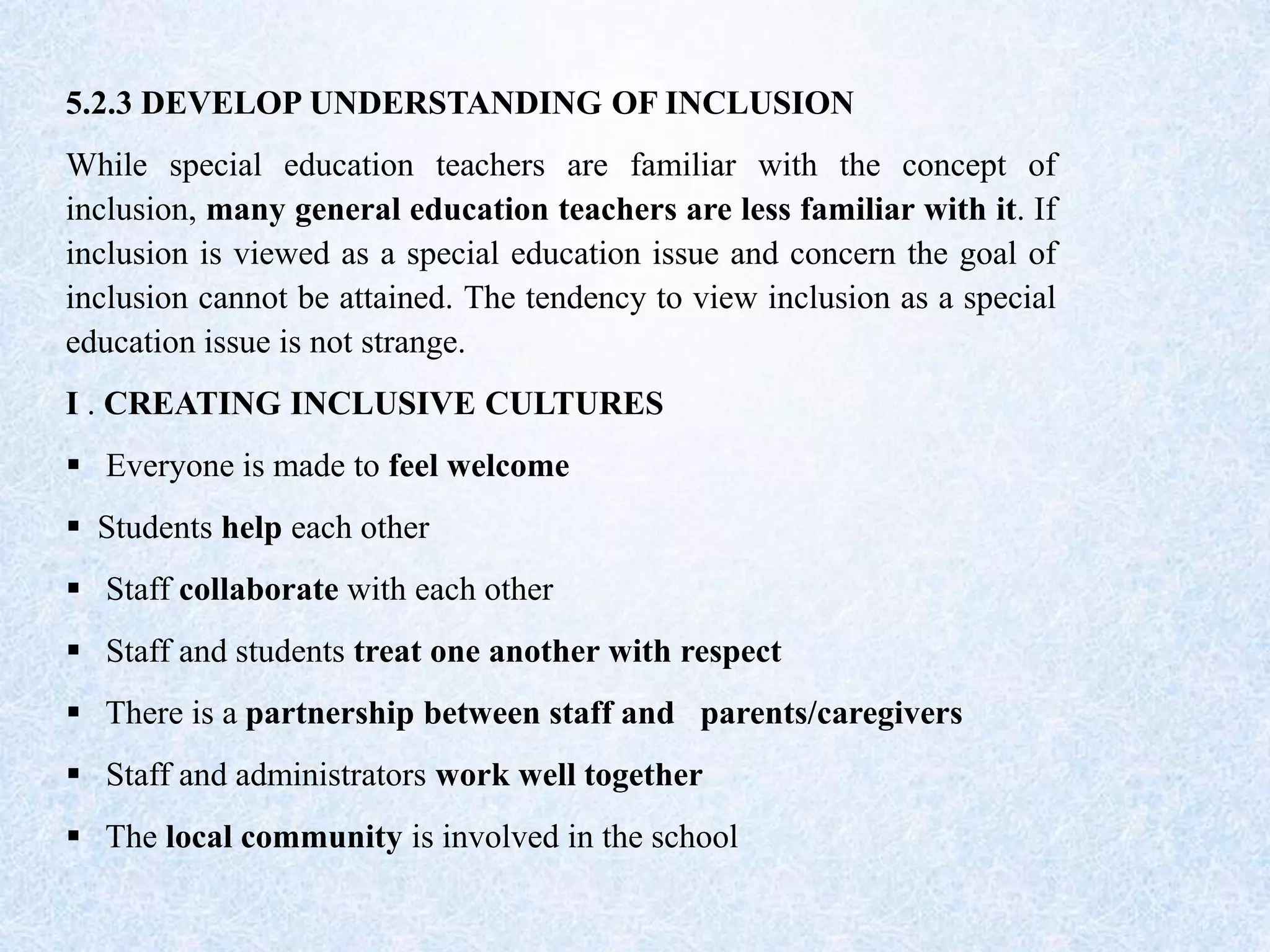 Inclusion Models | PPTX