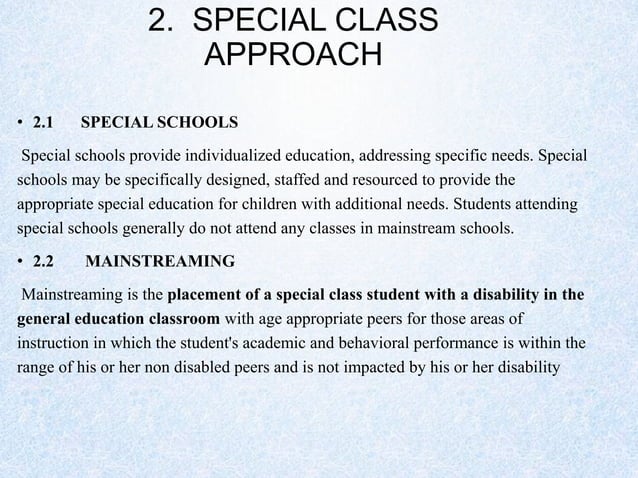 Inclusion Models | PPTX | Special Education | Education
