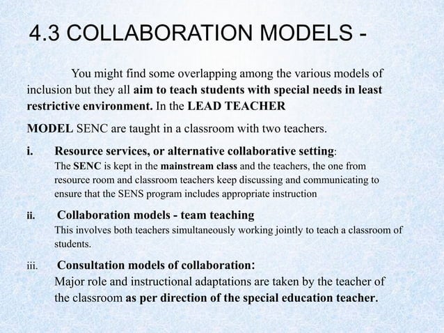 Inclusion Models | PPT