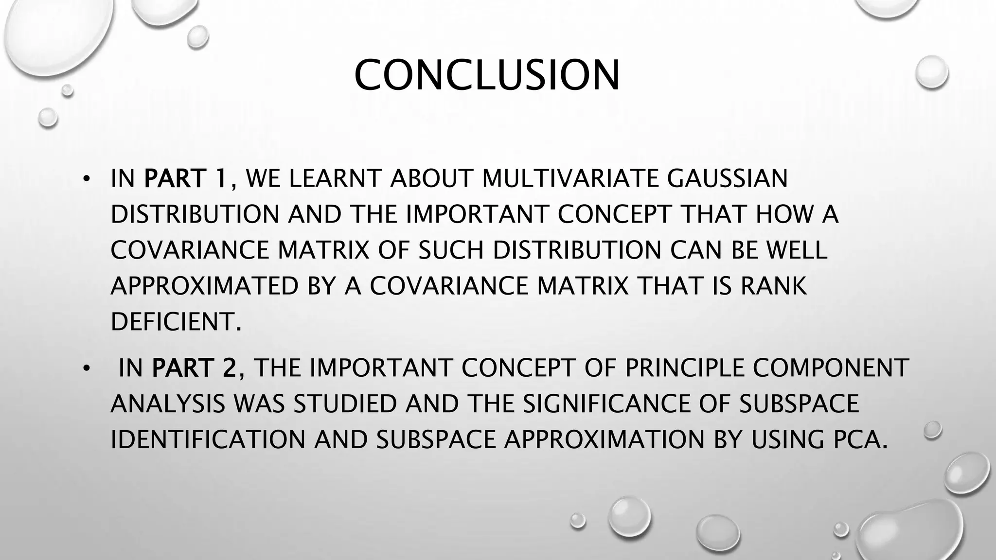 Multivariate gaussian distribution | PPT
