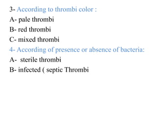 Type of thrombosis | PPT