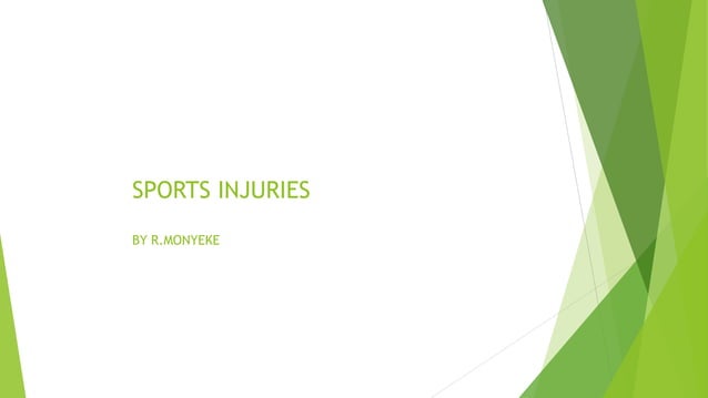 Sports injuries | PPT