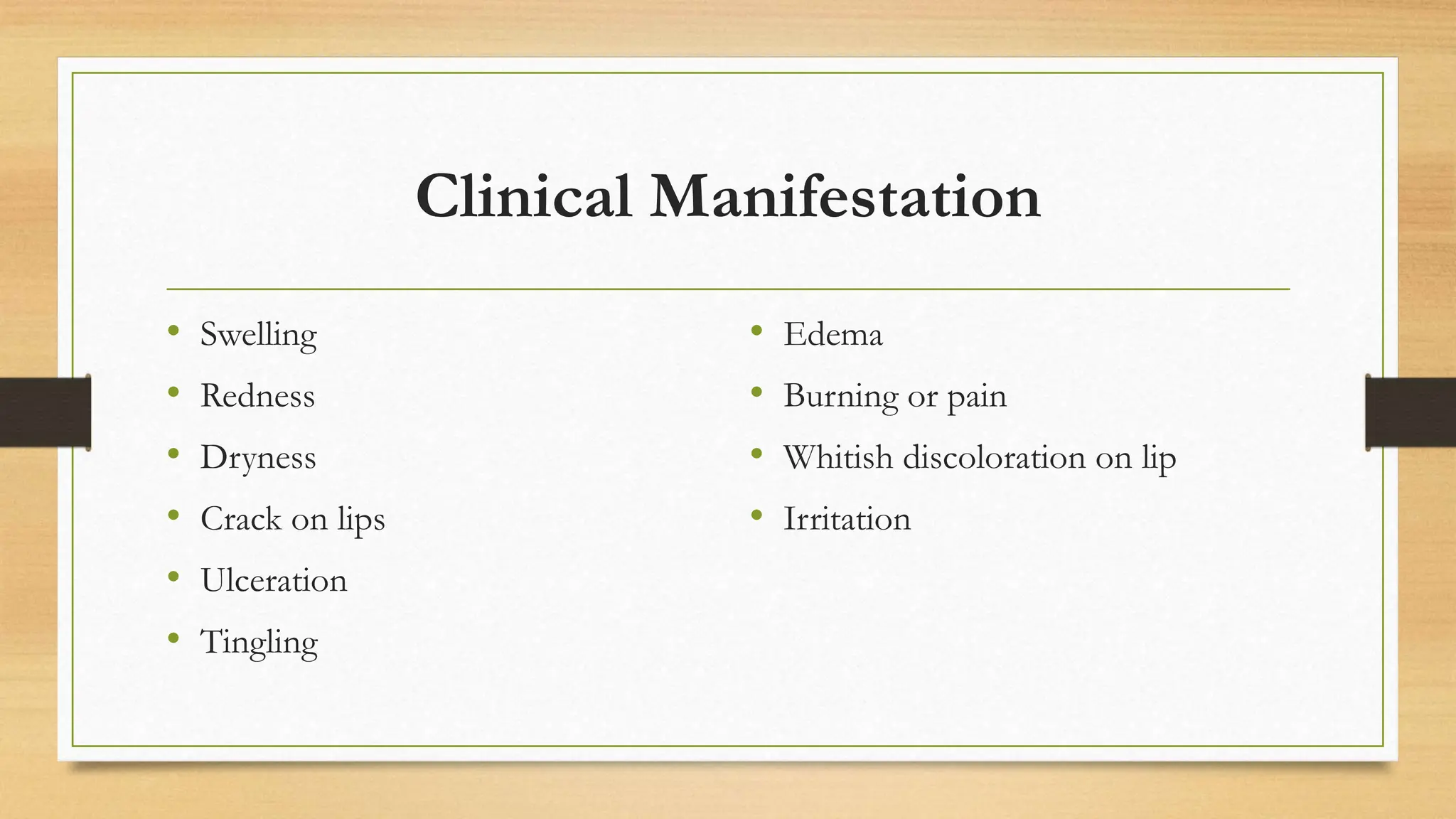 Cheilitis (Disorder of oral cavity) in which includes definition ...