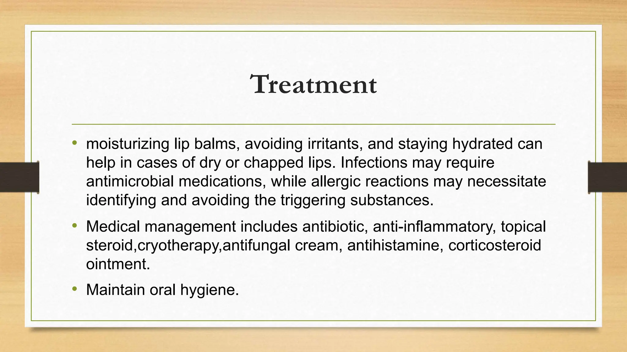 Cheilitis (Disorder of oral cavity) in which includes definition ...