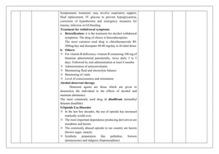 Lesson plan on substance abuse disorders | DOCX