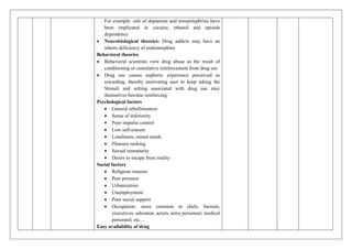 Lesson plan on substance abuse disorders | DOCX