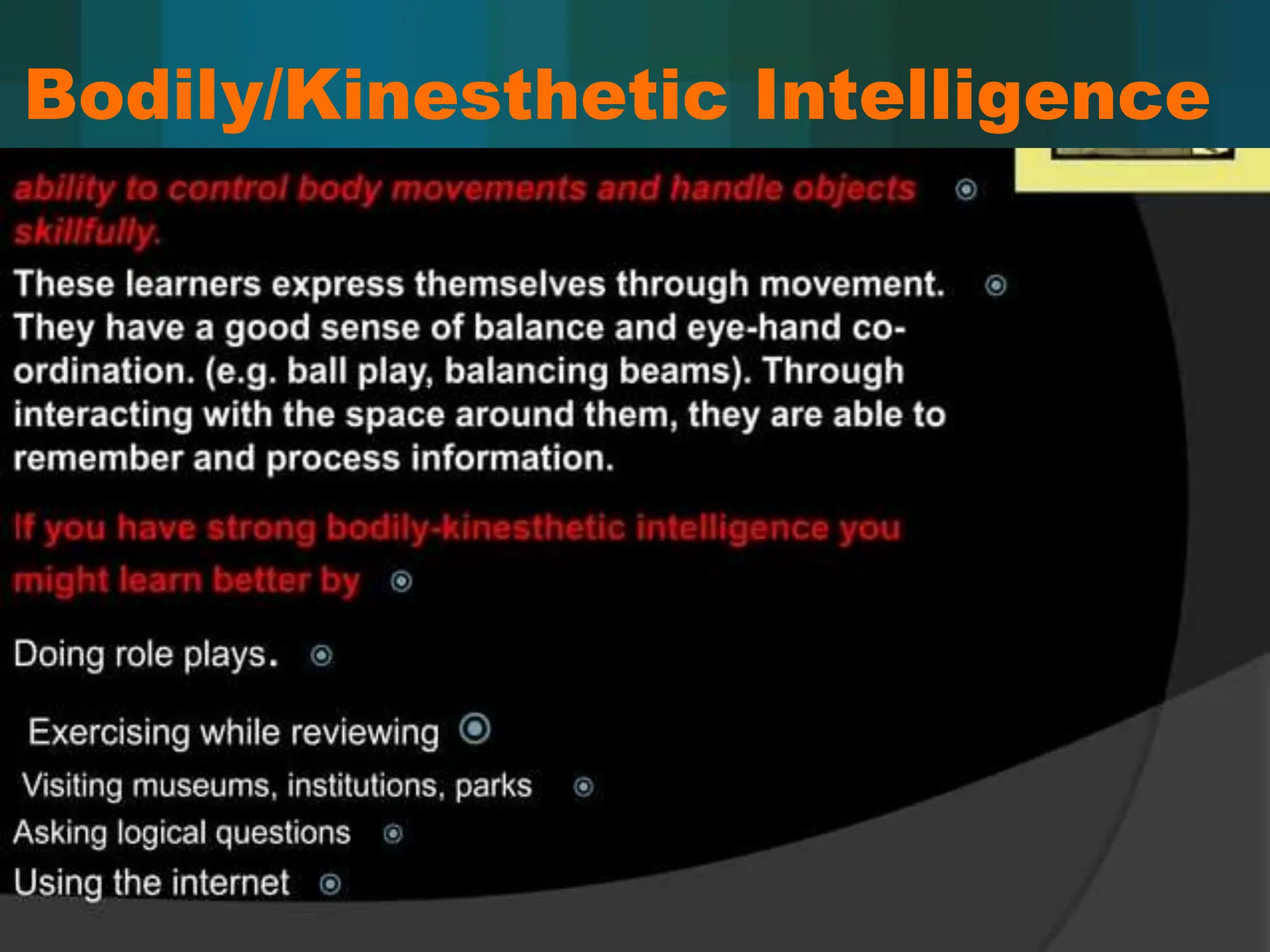 multiple intelligence theory of psychology | PPT