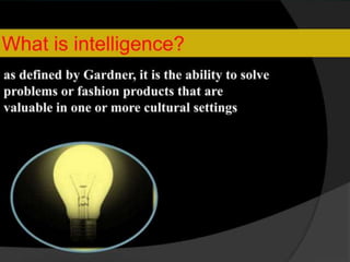 multiple intelligence theory of psychology | PPT