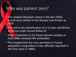 Tracing the History of HIV: Exploring Controversial Points | PPTX