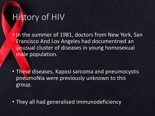 Tracing the History of HIV: Exploring Controversial Points | PPT