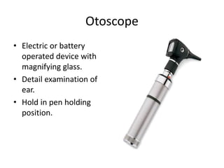 Ent instrument | PPTX