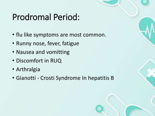 Clinical Manifestations Of Acute Viral Hepatitis | PPTX