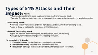 Understanding 51% Attacks on Blockchain: Vulnerabilities, Impacts, and ...