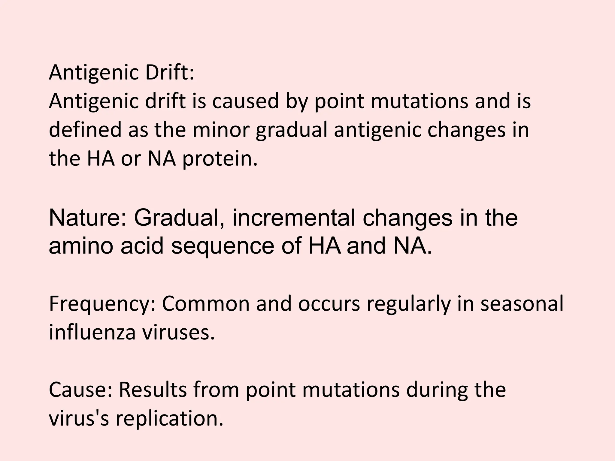 Antigenic structure of influenza virus, antigen drift and shift | PPTX