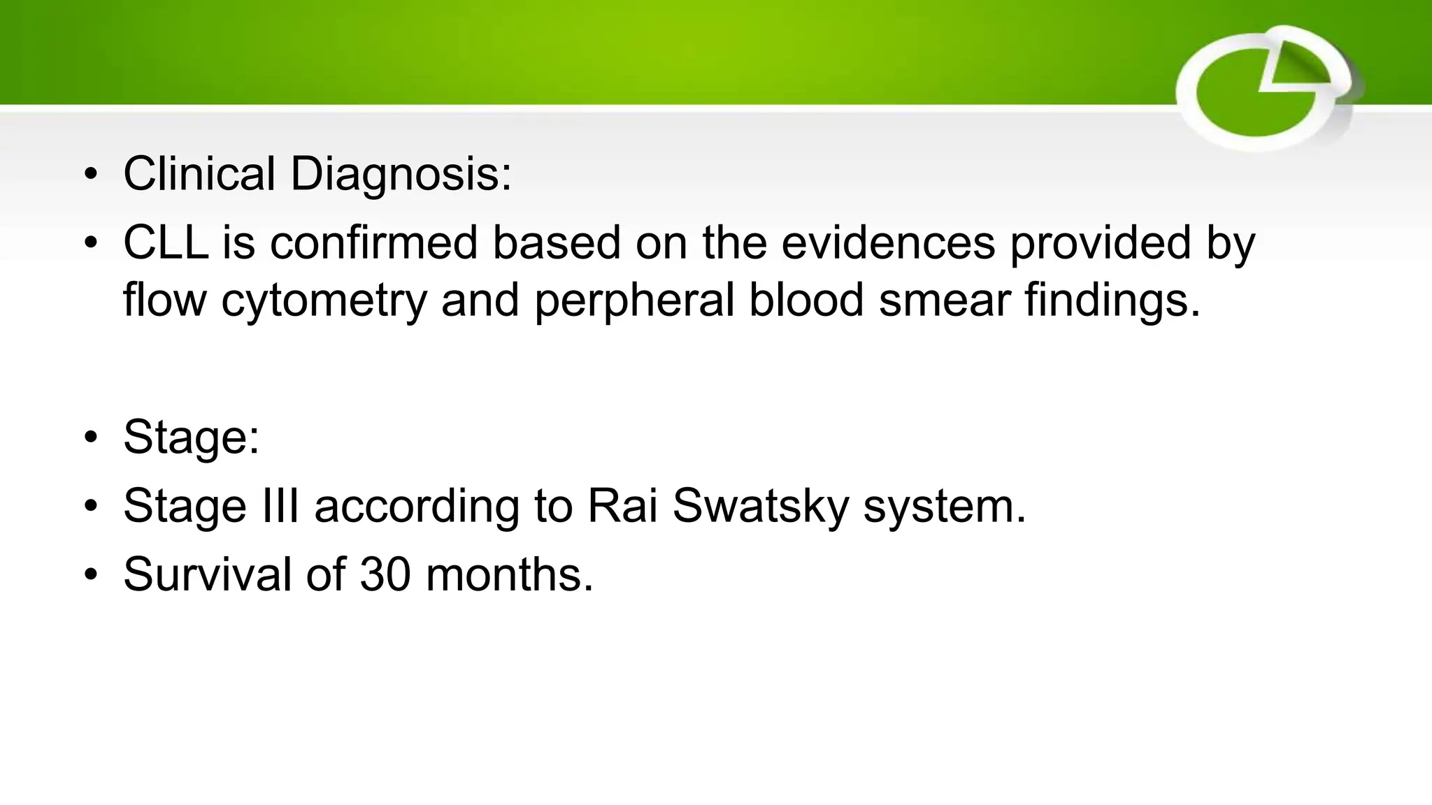 Chronic Lymphocytic Leukemia: case study | PPTX