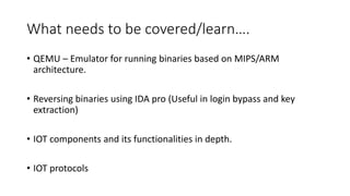 Null mumbai-reversing-IoT-firmware | PPT