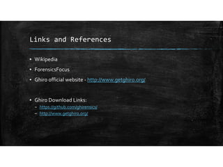 Null picture forensics using ghiro appliance | PDF