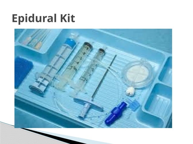 Epidural Needle For Anesthesia Technologist | PPTX