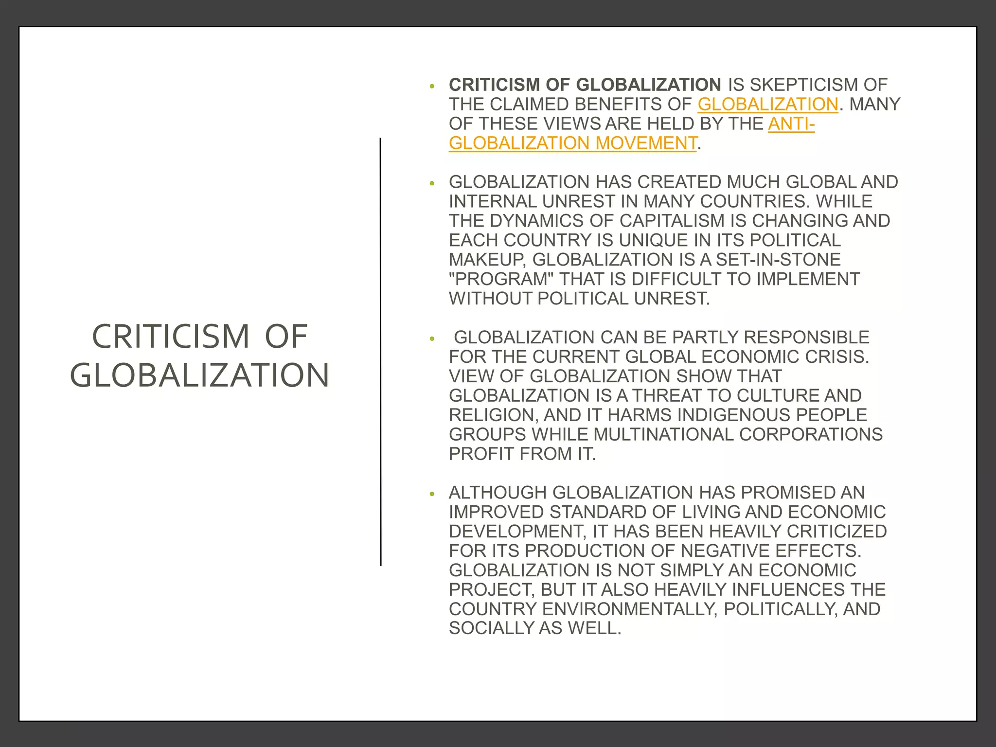 Globalisation | PPTX