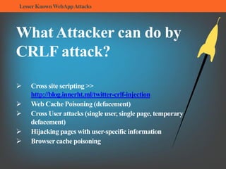 Null 14 may_lesser_known_attacks_by_ninadsarang | PPT