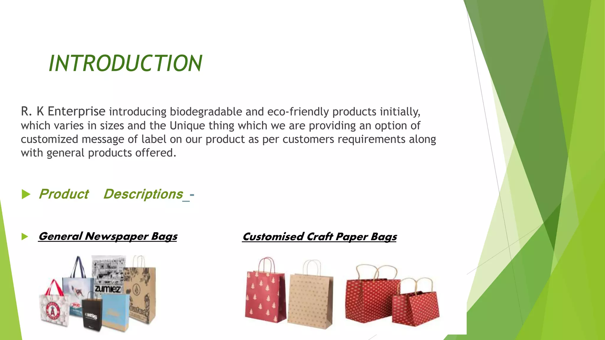 PROJECT ON PAPER BAG INDUSTRY | PPTX