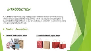 PROJECT ON PAPER BAG INDUSTRY | PPT